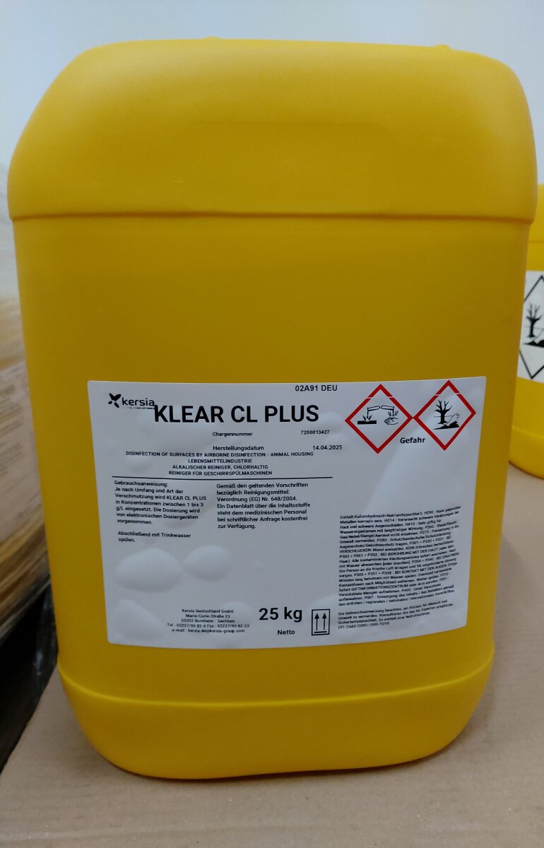 Clear CL Plus 25 kg, VE = 1 Stück, 76,50